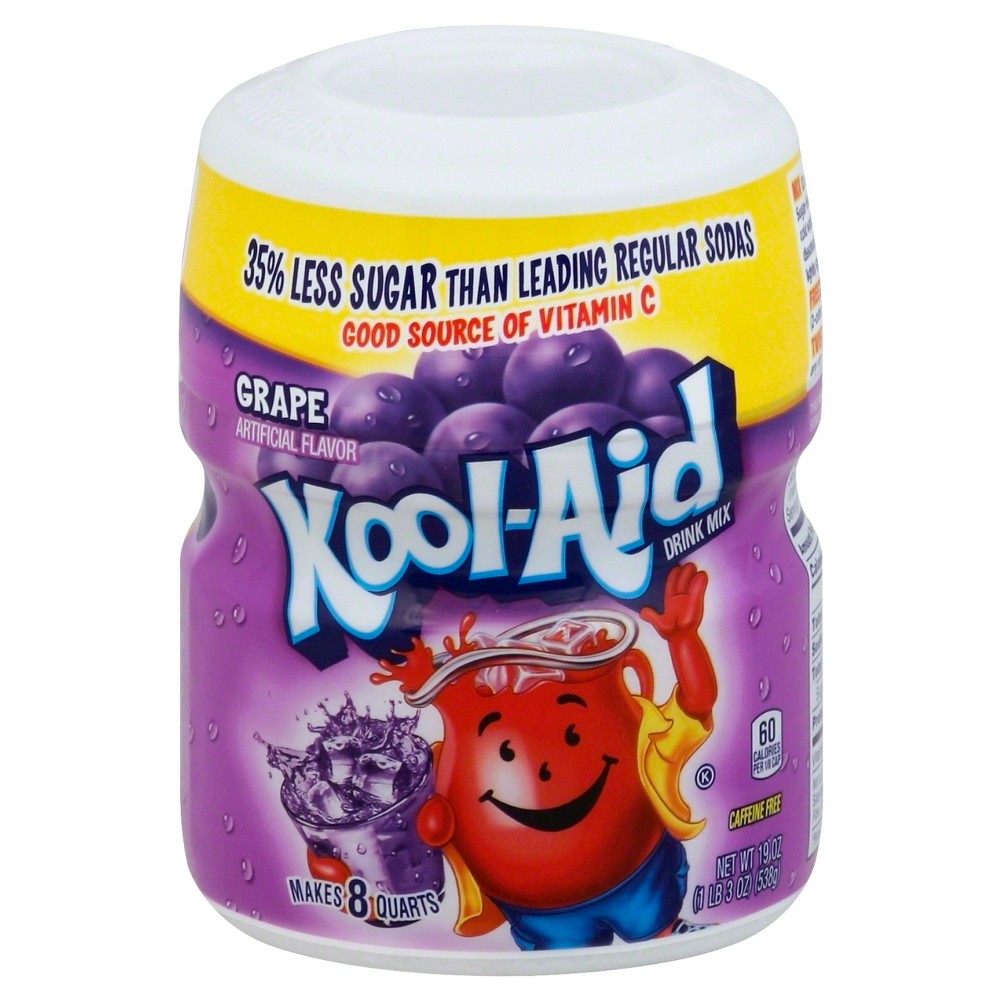 UPC 043000953525 - Kool-Aid Grape Drink Mix - 19oz Canister | upcitemdb.com