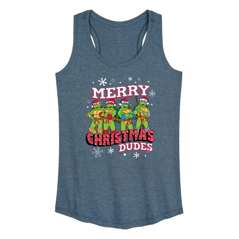 Women's Teenage Mutant Ninja Turtles Merry Christmas Dude Graphic ...