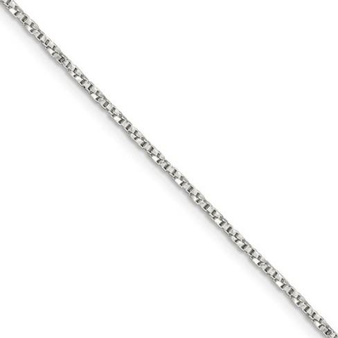 Black Bow Jewelry 1.35mm Sterling Silver, Solid Twisted Box Chain ...