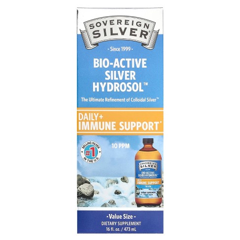 Sovereign Silver Bio-active Silver Hydrosol, 10 Ppm, 16 Fl Oz (473 Ml ...