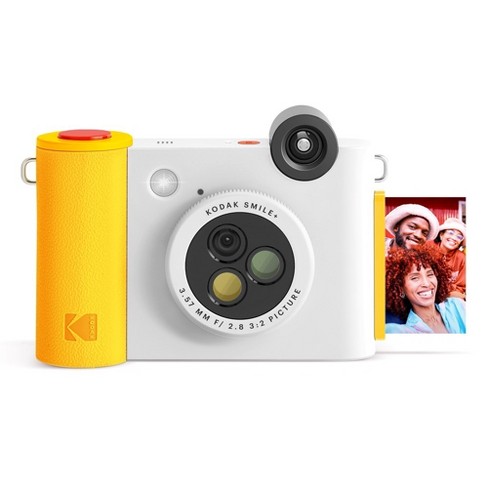 Kodak Smile+ 2x3 Digital Instant Print Camera W/effect Lenses, White ...