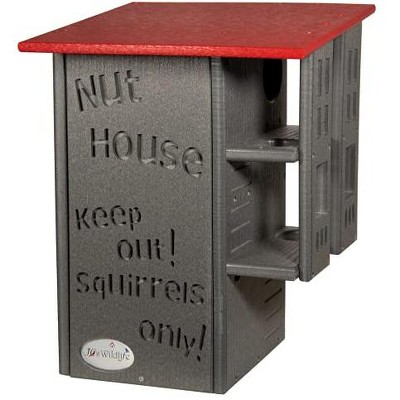 Jcs Wildlife Cardinal Red And Gray Ultimate Squirrel House Nesting Box ...