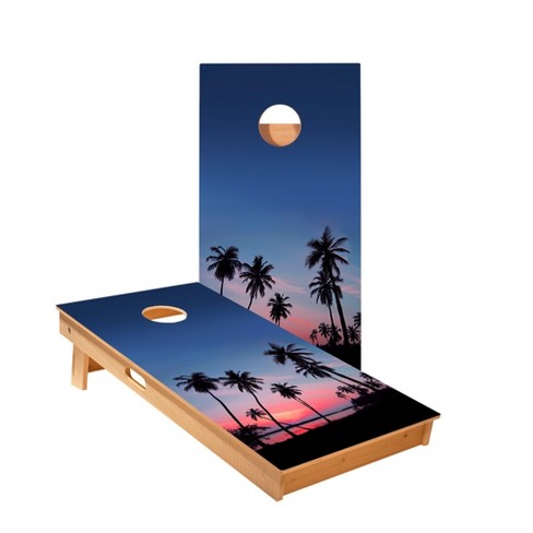 Palm Tree Sunset Cornhole Boards - Aca Star Series : Target