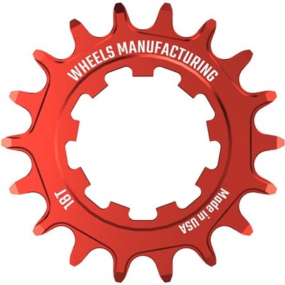 Wheels Manufacturing SOLO-SPEED Cog - 18t, Fits SOLO-SPLINE and SOLO-XD kits, Red : Target