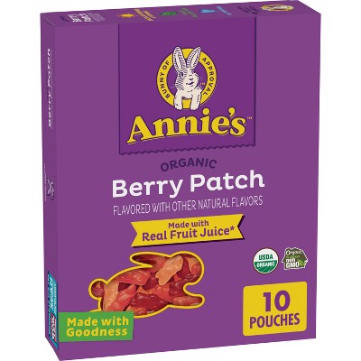 Annie's Organic Berry Patch Fruit Flavored Snacks - 15.4oz/22ct : Target