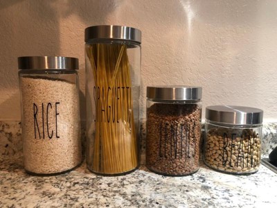 Glass Cylinder Canister Set Of 4 - Threshold™ : Target