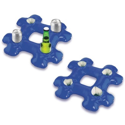 Intex Inflatable Mega Chill Ii 72 Can Beverage Cooler Float With Lid, 2 ...