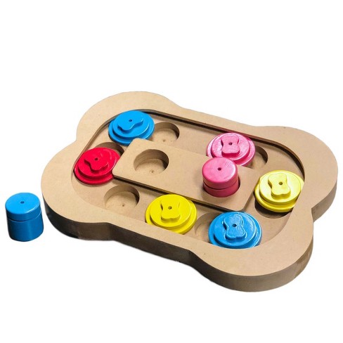 Flipo Brainiac Busy Bone Interactive Treat Dispensing Pet Toy - Mental ...