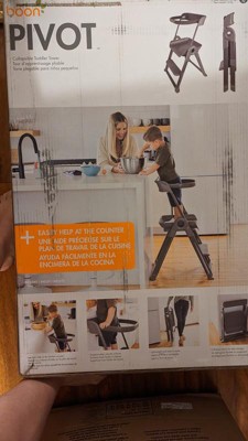 Boon Pivot Toddler Tower Step Stool - Gray : Target