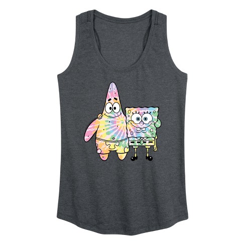 Women's Spongebob Squarepants Spongebob And Patrick Tie Dye Graphic ...