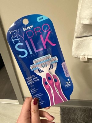 Schick Women's Hydro Silk Pubic Disposable Razor - Trial Size - 3ct ...
