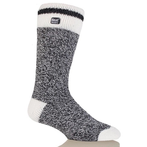 Heat Holder Men's Cream Block Twist Lite Socks| Warm + Soft, Hiking ...