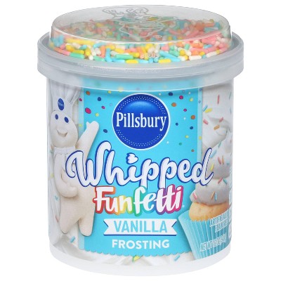 Pillsbury Whipped Funfetti Vanilla Frosting - 12oz : Target