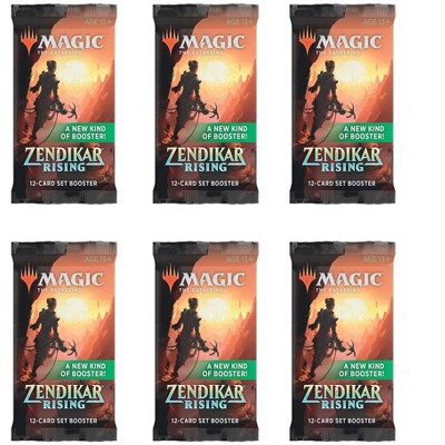 Magic the Gathering 6 Packs MTG Set Booster Pack Lot MTG Zendikar ...