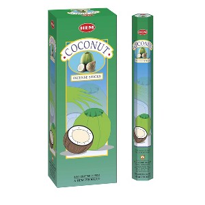 Hem Coconut Incense Sticks - 120 Stick Bulk Box (6 Inner Tubes of 20 ...