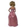 Pink Brocade Princess Ball Dress with Crown & Heels Evening Gown for 11 ...