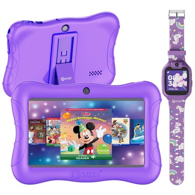 Contixo V8 Kids 7" Tablet With 50 Disney Ebooks, 32gb And Android 11 ...
