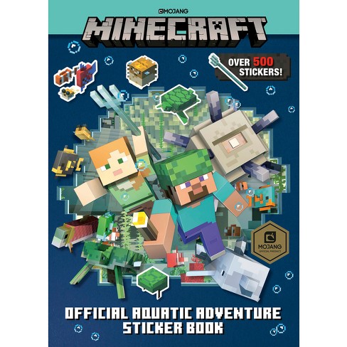 Minecraft Official Aquatic Adventure Sticker Book - By Stephanie Milton ...