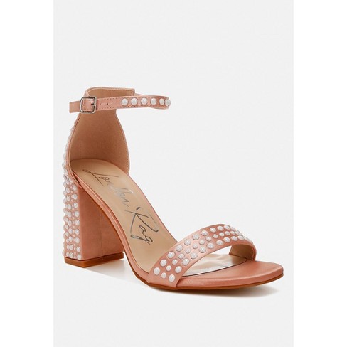 Klebba Pearls Embellished Satin Sandals : Target