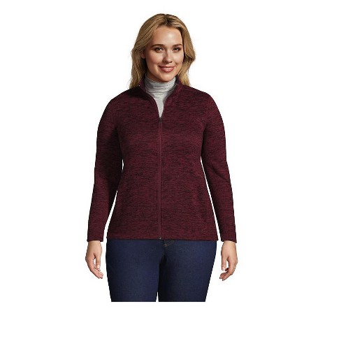 Lands' End Women's Sweater Fleece Jacket : Target