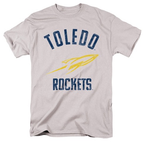 University Of Toledo Official Rockets Logo Adult T-shirt, Silver ...