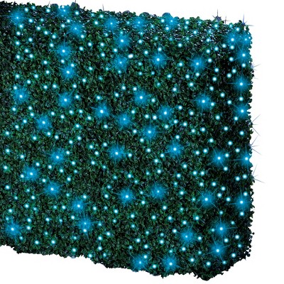 Collections Etc Solar Powered Outdoor String Lights 300 Blue : Target