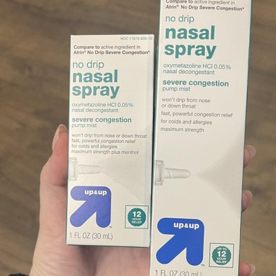 No Drip Nasal Decongestant Spray - 1 Fl Oz - Up & Up™ : Target