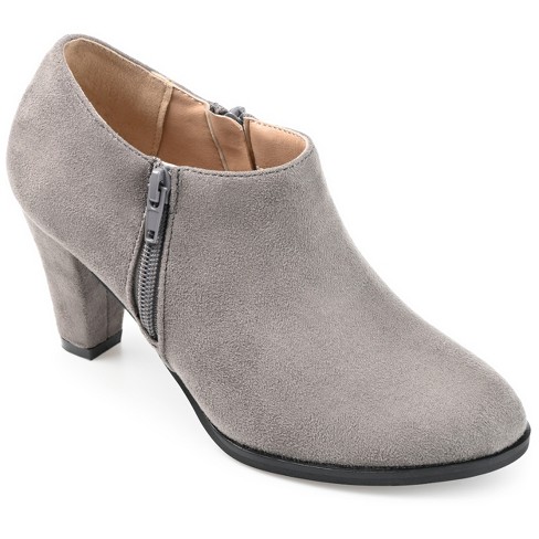 Journee Collection Womens Sanzi Comfort Insole Inside Zip Block Heel ...
