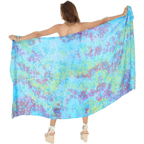 La Leela Women's Summer Beach Wrap Bikini Wraps Sarong Swimwear Cover ...