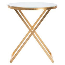 Contemporary Marble Accent Table Gold - Olivia & May : Target