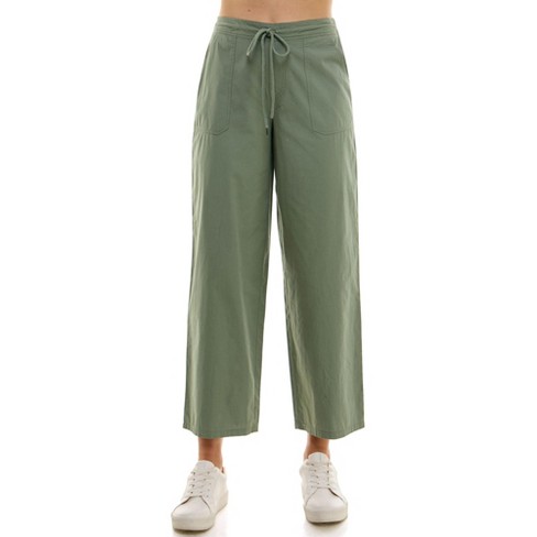 Derek Heart High-rise Wide Leg Pants, Laurel Wreath, Medium : Target