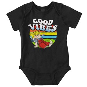Retro Positive Dennis The Menace Baby Romper Boys or Girls Licensed ...