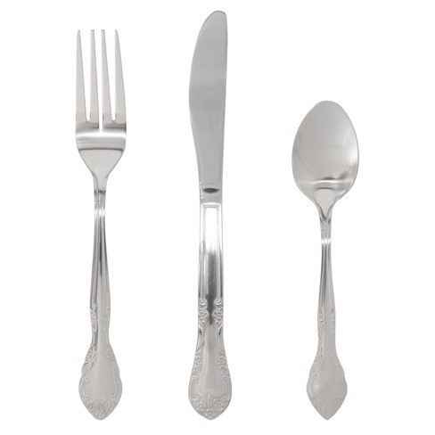 Gibson Everyday Fairmont 3 Piece Stainless Steel Flatware Set : Target