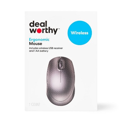 Wireless Ergonomic Mouse - Dealworthy™ - Black : Target