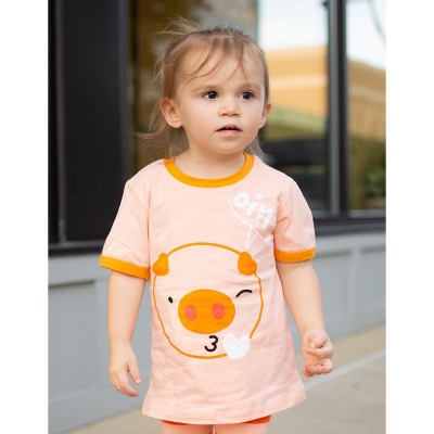 Doodle Pants Pig Shirt - 3t - Pink, 3t : Target