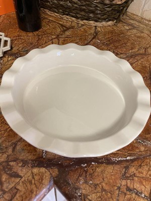 9" Round Stoneware Ruffle Pie Dish - Figmint™ : Target