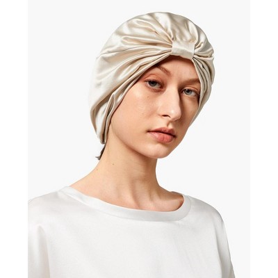 Mommesilk 22 Momme Good Night Hair Cap - Bright Coffee : Target