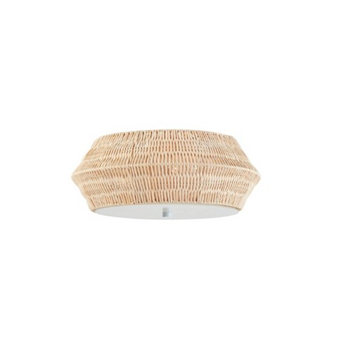 Mililani Boho Bamboo Flush Mount Ceiling Light Natural - Ink+ivy : Target