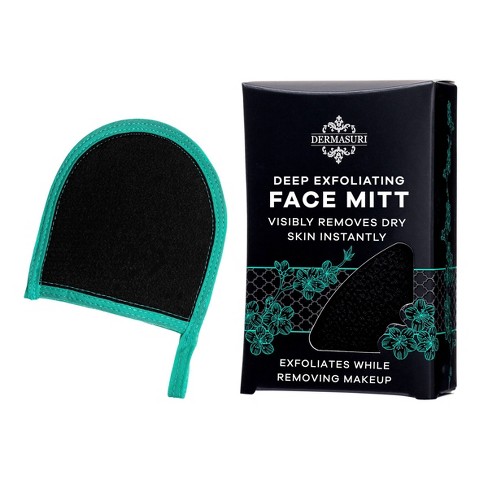 Dermasuri Exfoliating Face Mitt Scrub Scrubber - 1ct : Target