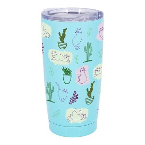 Elanze Designs Cactus Plant Desert Kitty Cat Lover Wrap-Around Design ...