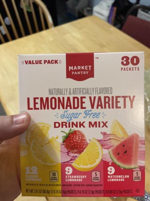 Lemonade Variety Sugar-free Drink Mix - 30ct - Market Pantry™ : Target