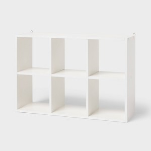 6" 6 Cube Mini Organizer White - Brightroom™ : Target