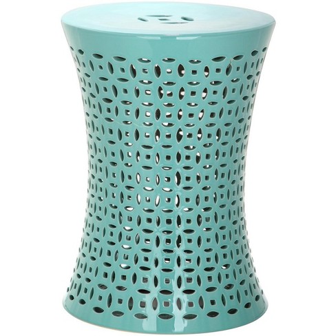 Camilla Ceramic Garden Stool - Light Blue - Safavieh. : Target