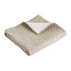 Cross Stitch Blue Haze Throw - One Quilted Throw - Levtex Home : Target
