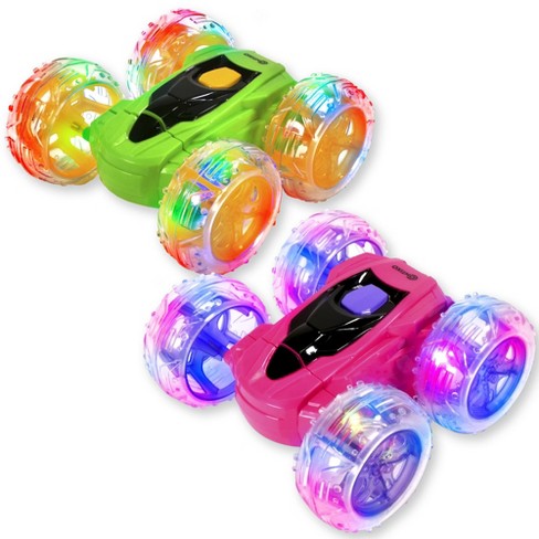 Contixo Sc3 Rc Flip Racer Stunt Car 2-pack Pink And Green : Target