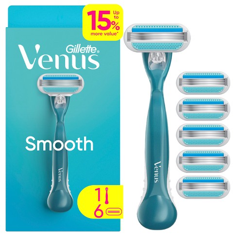 Venus Smooth Value Pack Razor - Handle + 6 Blade Refills : Target