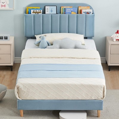 Twin/Twin XL/Full Bed Frames, Upholstered Platform Bed Frame with ...