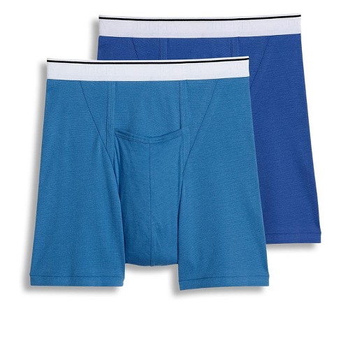 Jockey Men's Pouch 5" Boxer Brief - 2 Pack 2xl Ocean Blue/just Blue ...