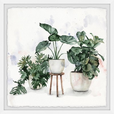 HomeStock 12 in. L x 12 in.W Framed Portrait Digital Art For Wall Art ...