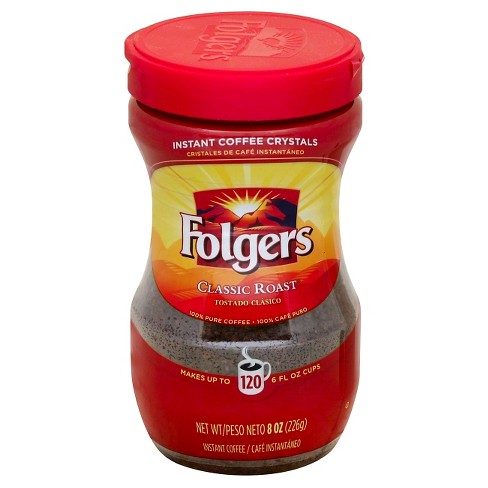 Folgers Classic Medium Roast Instant Coffee - 8oz : Target